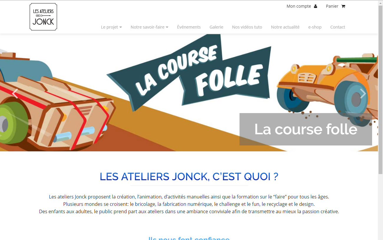 Création du site e-commerce Jonck.fr - Clément Mille